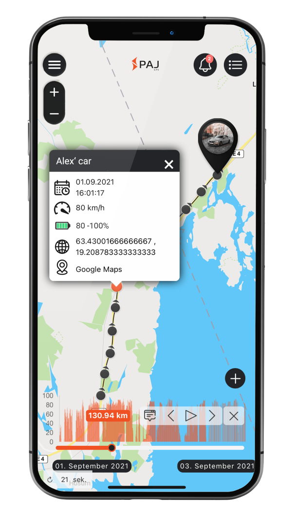 GPS Tracker for Car and Finder Portal from PAJ GPS